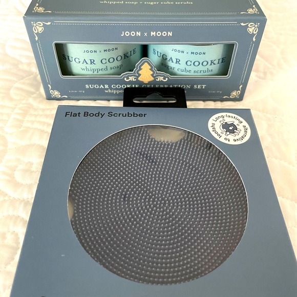 Joon x Moon | Bath & Body | Joon X Moon Sugar Cookie Celebration Set Boie Flat Body Scrubber Nwt ...